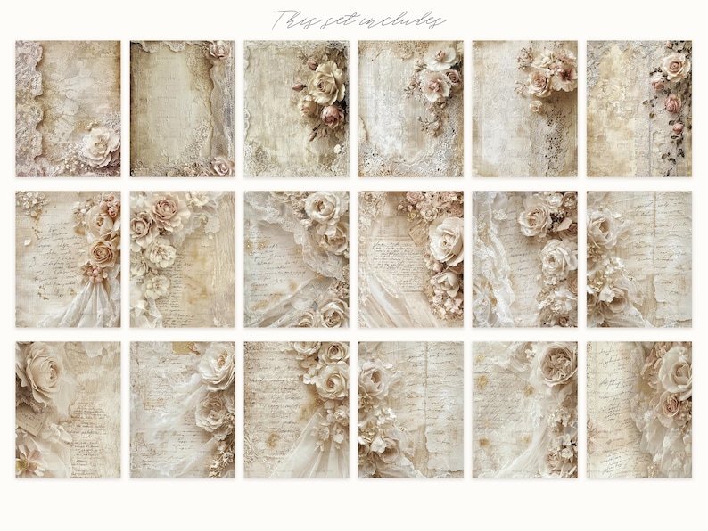 Creamy Lace Covers 220 Images: Shabby Chic Paper, Fabric Background ...