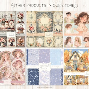 Cottagecore Scrapbook Paper: Rustic Home Ephemera (digital Download) - Etsy