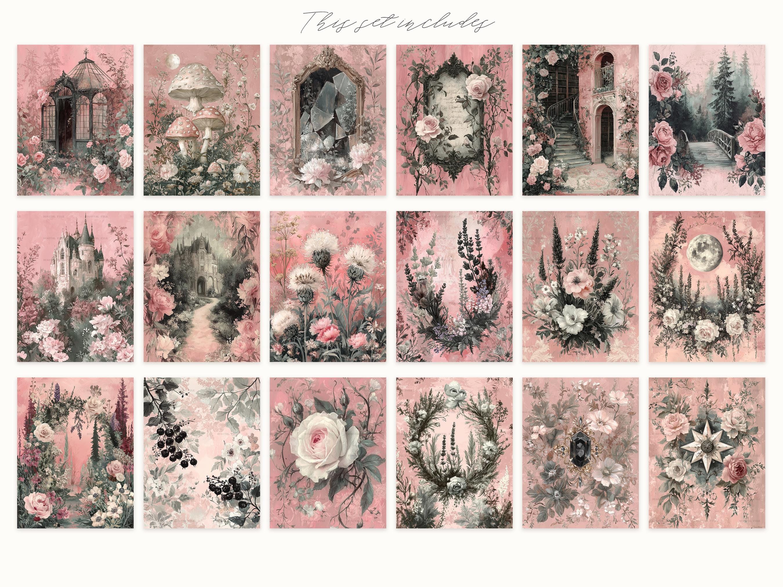 Victorian Watercolor Ephemera: Shabby Chic Halloween Images (digital ...
