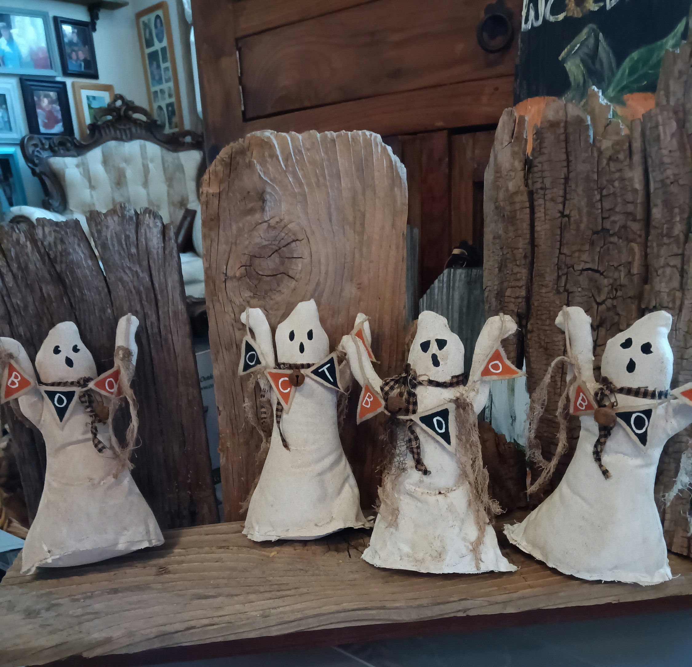 Primitive Grungy Halloween Ghost - Etsy