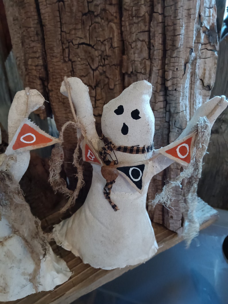 Primitive Grungy Halloween Ghost - Etsy