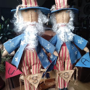 Primitive Uncle Sam - Etsy