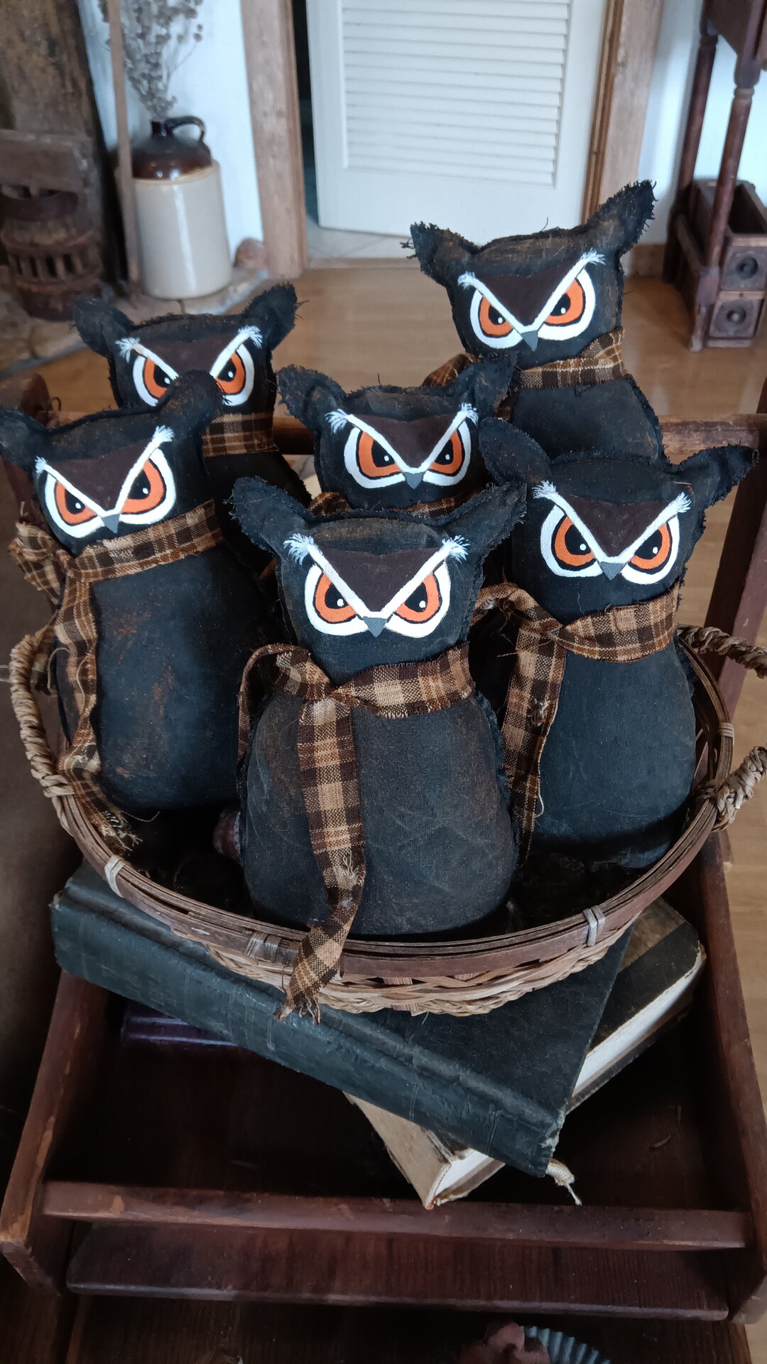 Primitive Fall Owls - Etsy