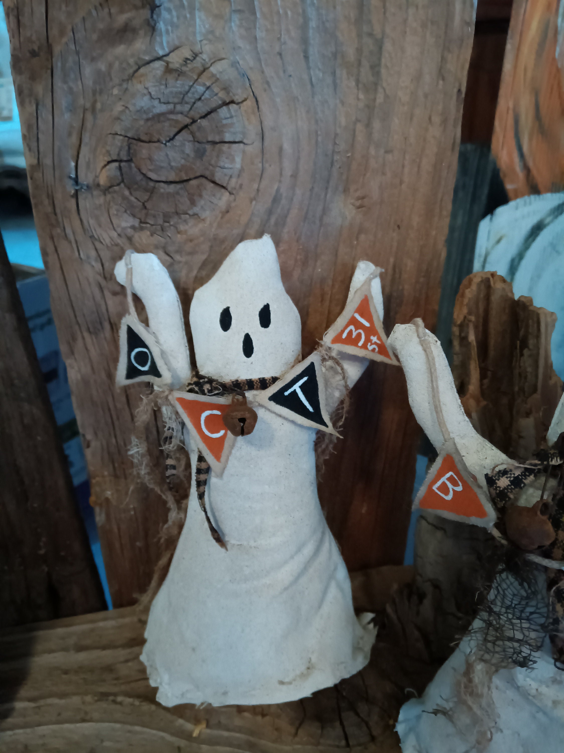 Primitive Grungy Halloween Ghost - Etsy