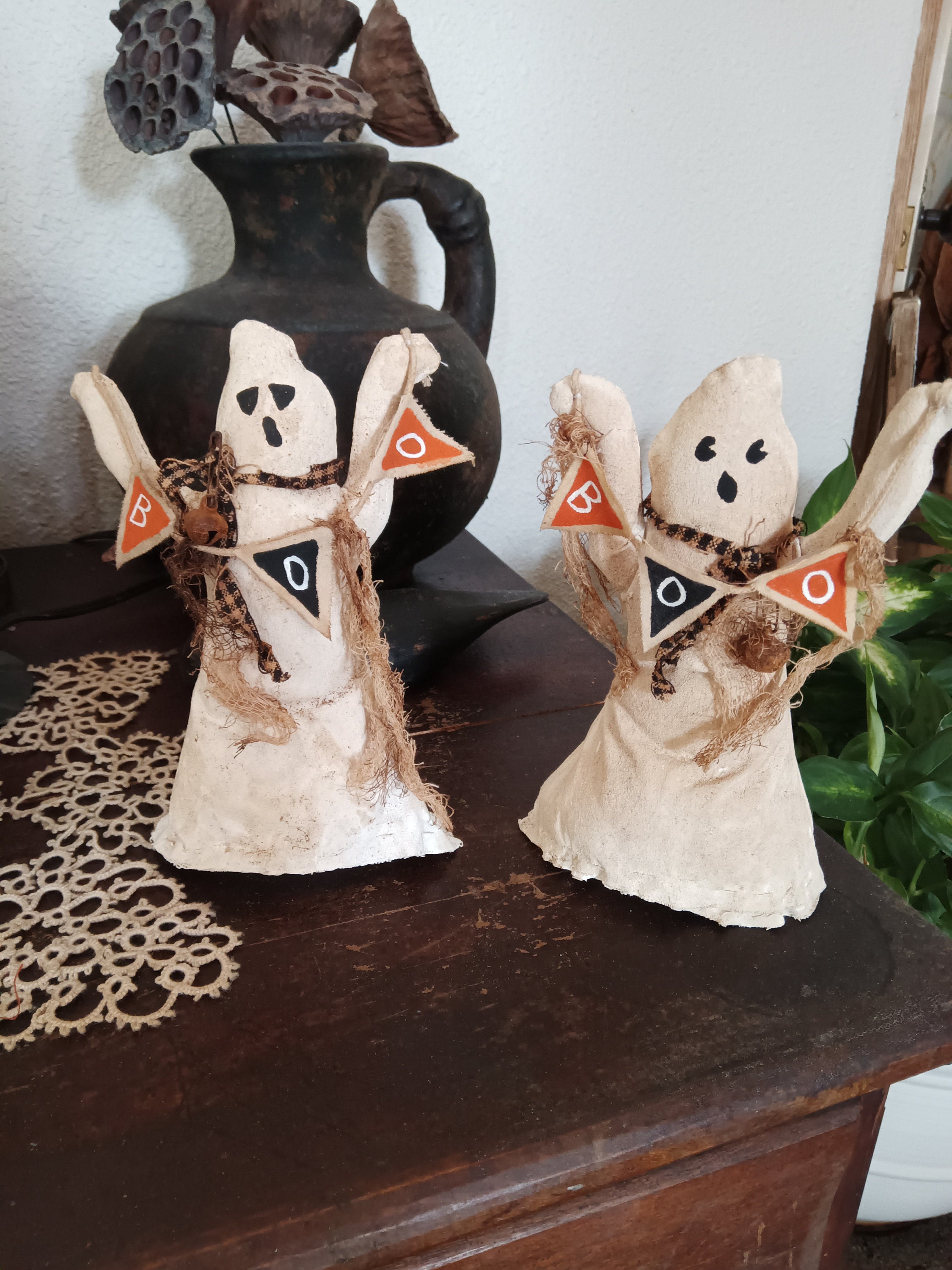 Primitive Grungy Halloween Ghost - Etsy