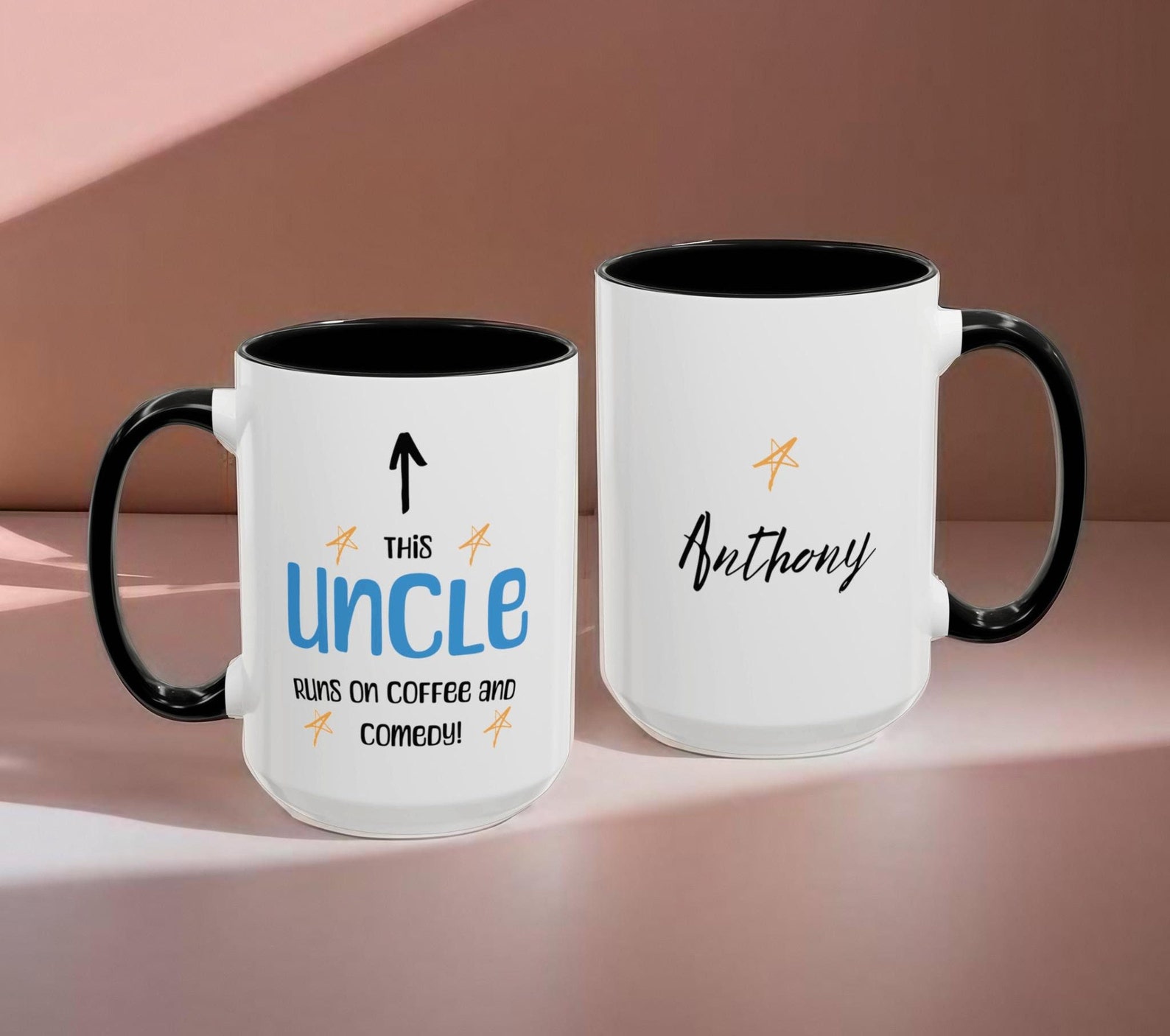 Funny Uncle Mug and Coaster Personalized Funcle Gift Best Uncle Ever ...