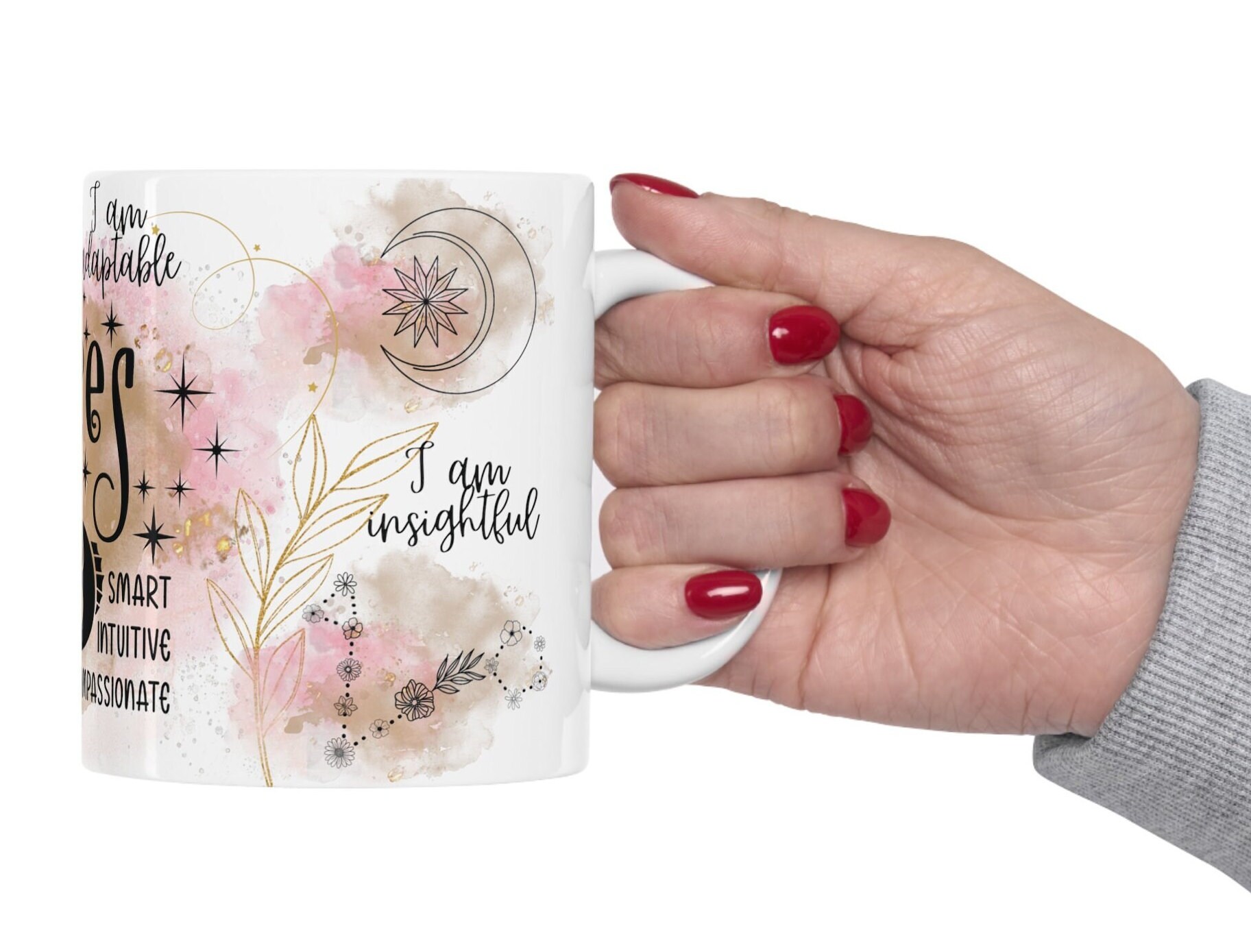 Pisces Coffee Cup Zodiac Sign Star February March Birthday Gift ...