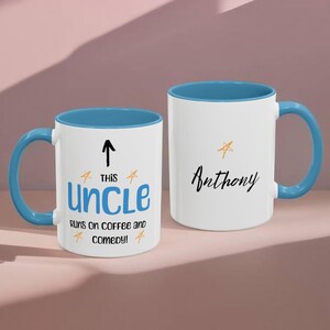 Funny Uncle Mug and Coaster Personalized Funcle Gift Best Uncle Ever ...