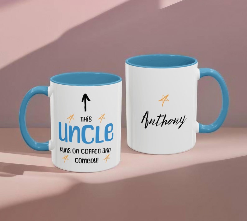 Funny Uncle Mug and Coaster Personalized Funcle Gift Best Uncle Ever ...