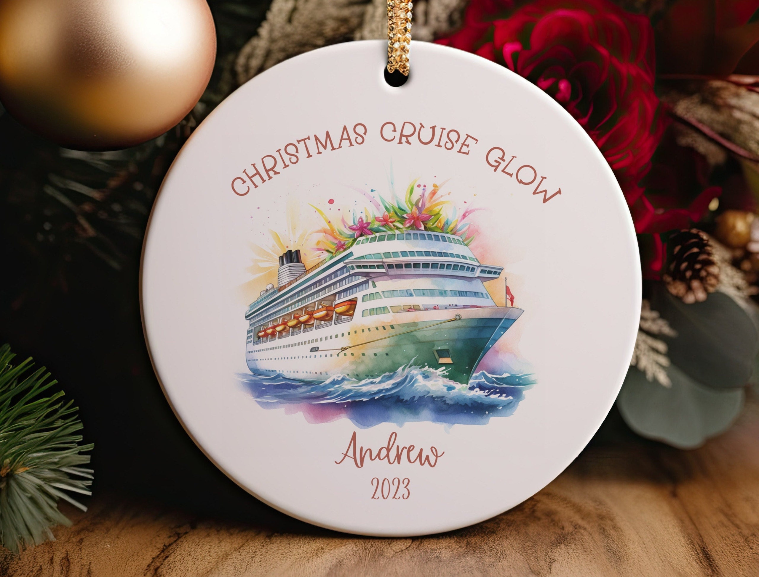Personalized Cruise Ship Ornament Family Cruise Christmas Decor Boat ...