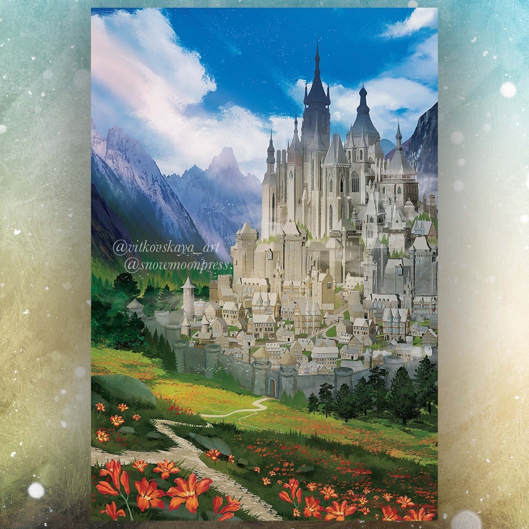 City of Orynth, Terrasen - Officially Licensed Art Print - Throne of ...