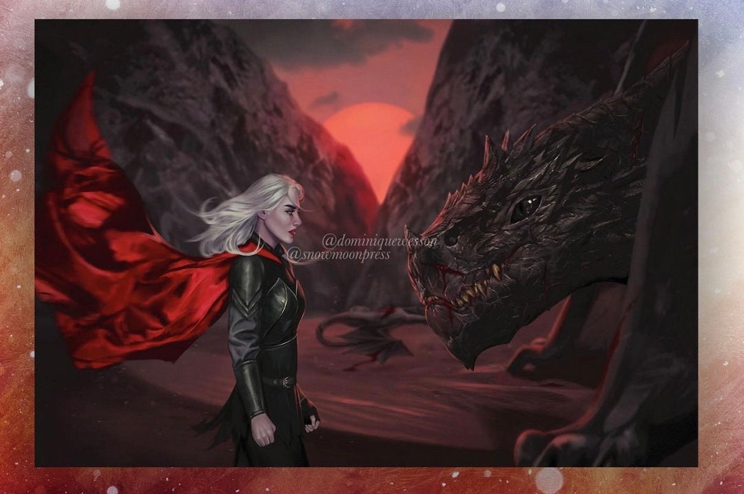 Manon & Abraxos Officially Licensed Art Print Throne of - Etsy