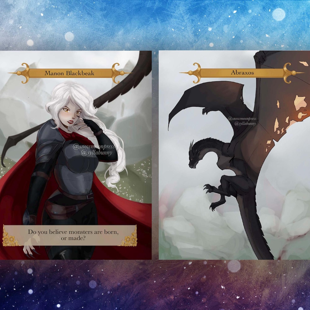 Manon Blackbeak & Abraxos Character Card - Officially Licensed Art ...