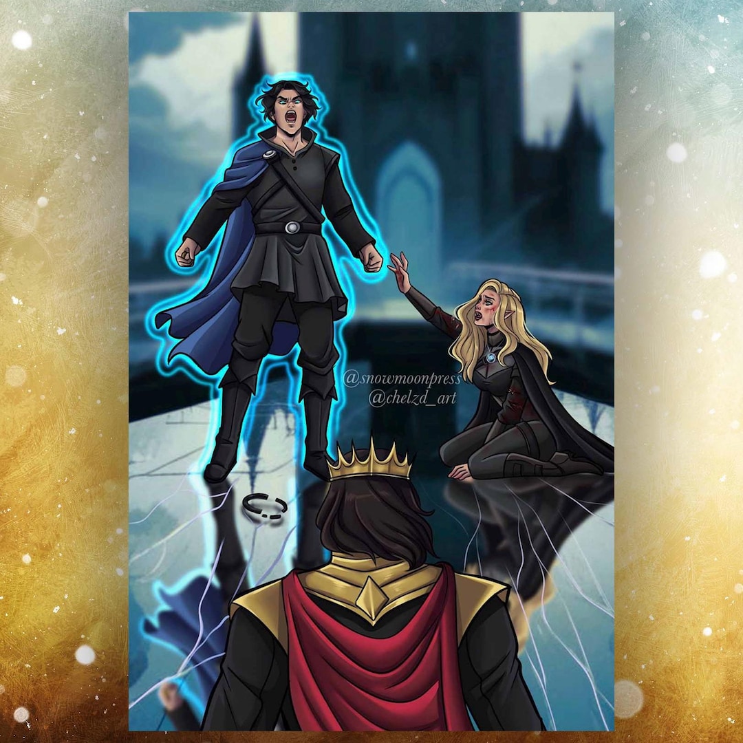 Queen of Shadows Dorian & Aelin - Officially Licensed Art Print ...