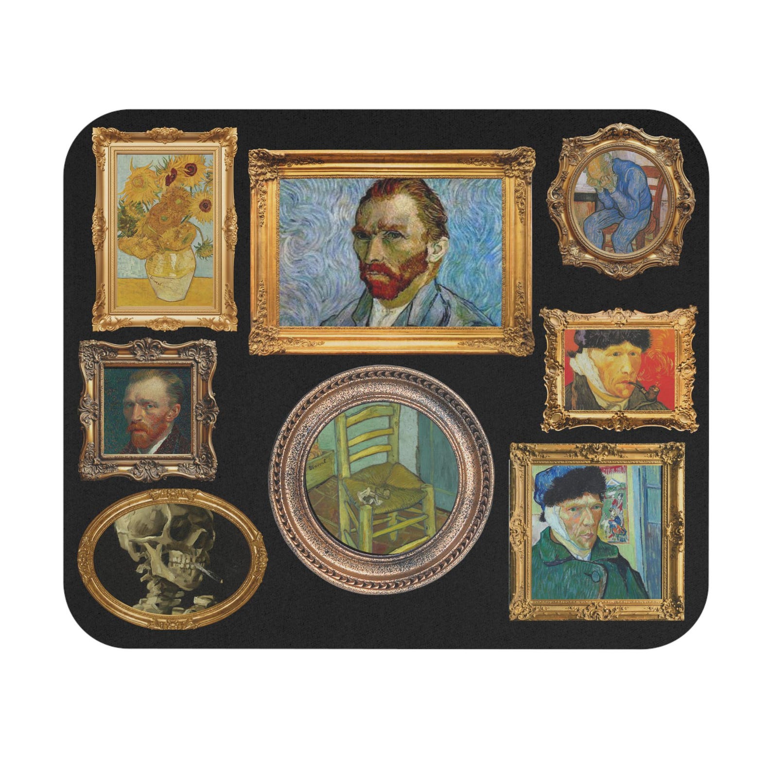 Vincent Van Gogh Mouse Pad Dark Academia Desk Decor Vintage Victorian ...