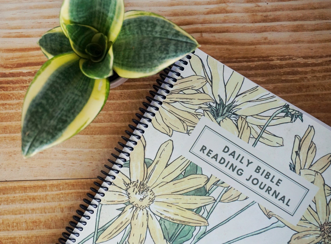 Daily Bible Reading Journal Bible Study Notes Undated Journal Coil ...