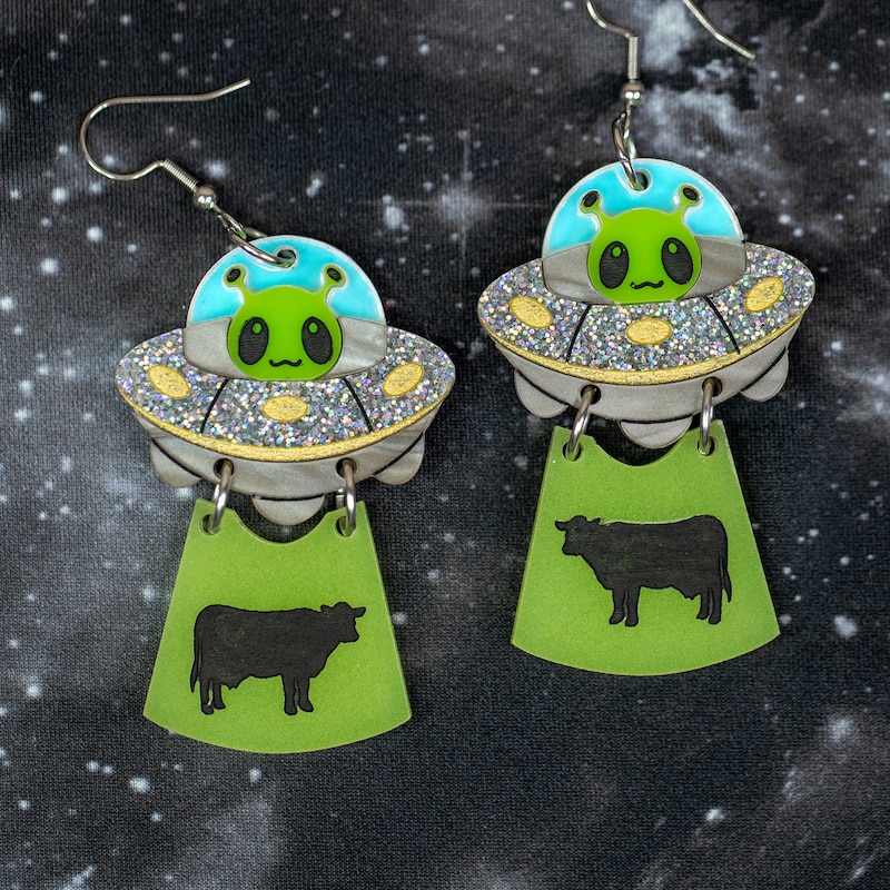 Alien Ufo Earrings - Etsy