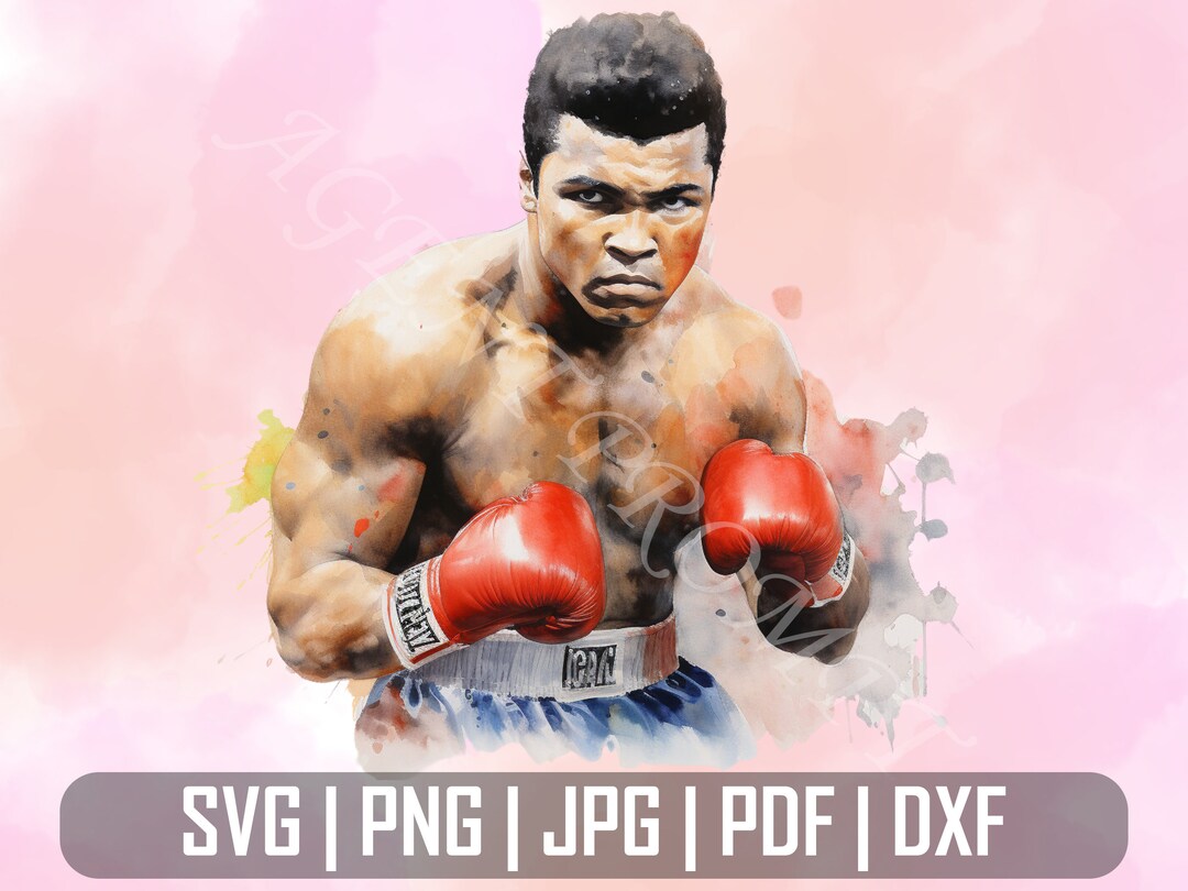 Muhammad Ali Boxer SVG Boxer PNG Sublimation for Tshirt / - Etsy
