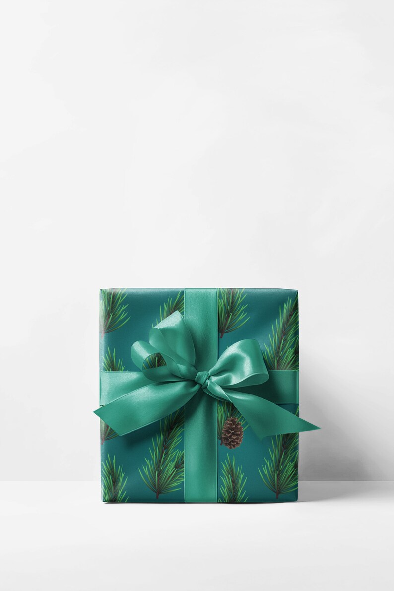 Fir & Fancy Gift Wrap Sheets christmas, Winter Gift - Etsy