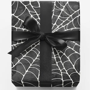 Cobweb Charms Gift Wrap Sheets halloween, Spooky Gift, October Birthday ...