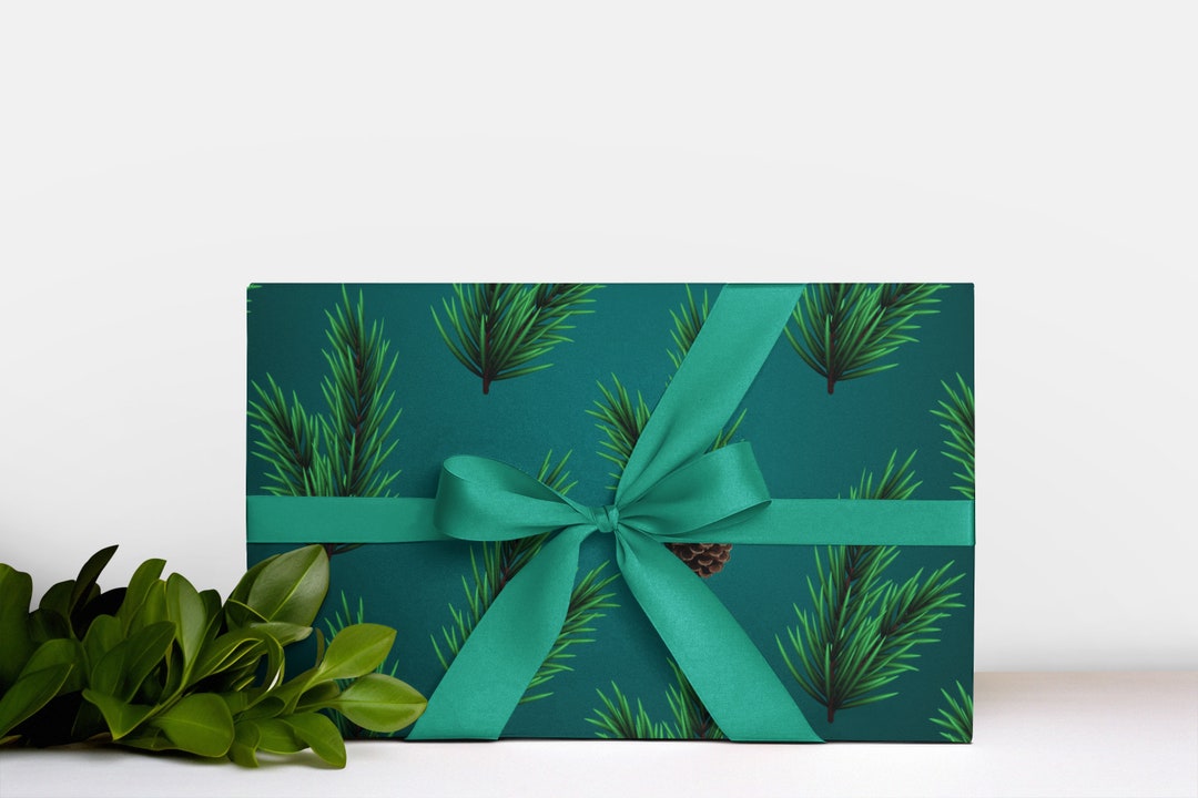 Fir & Fancy Gift Wrap Sheets christmas, Winter Gift - Etsy