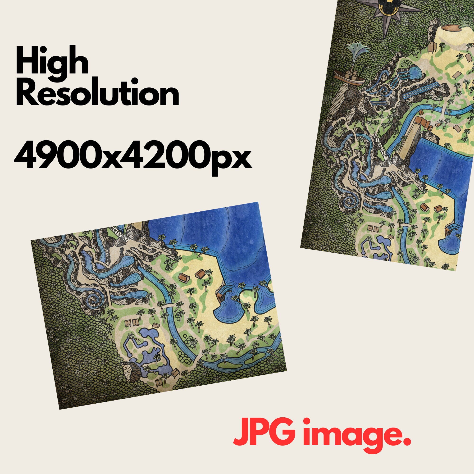 WDW Typhoon Lagoon Digital Map Template - Etsy