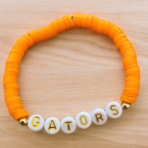 Custom University of FLORIDA GATORS Bracelet Stack Stretchy Bracelets ...