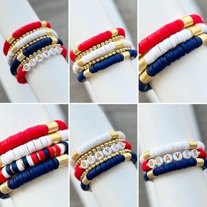 ATLANTA BRAVES Bracelets, Custom MLB Atl Braves Baseball Sports ...