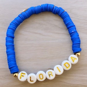 Custom University of FLORIDA GATORS Bracelet Stack Stretchy Bracelets ...