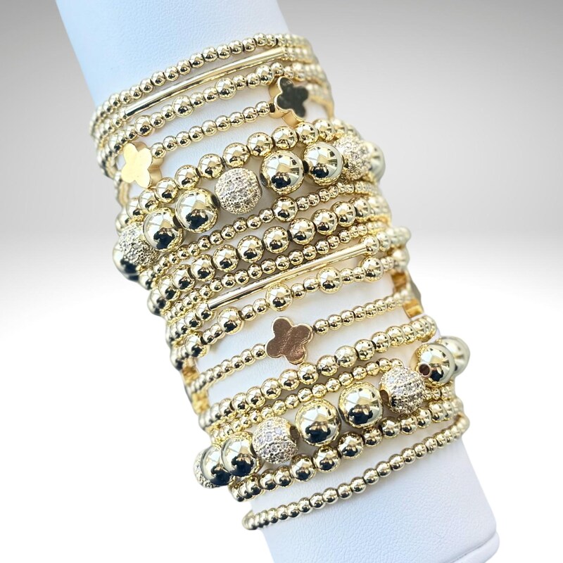 Gold Bracelet Stack - Etsy