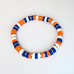 Custom New York METS Baseball Bracelet Stack Stretchy Beaded Bracelets ...