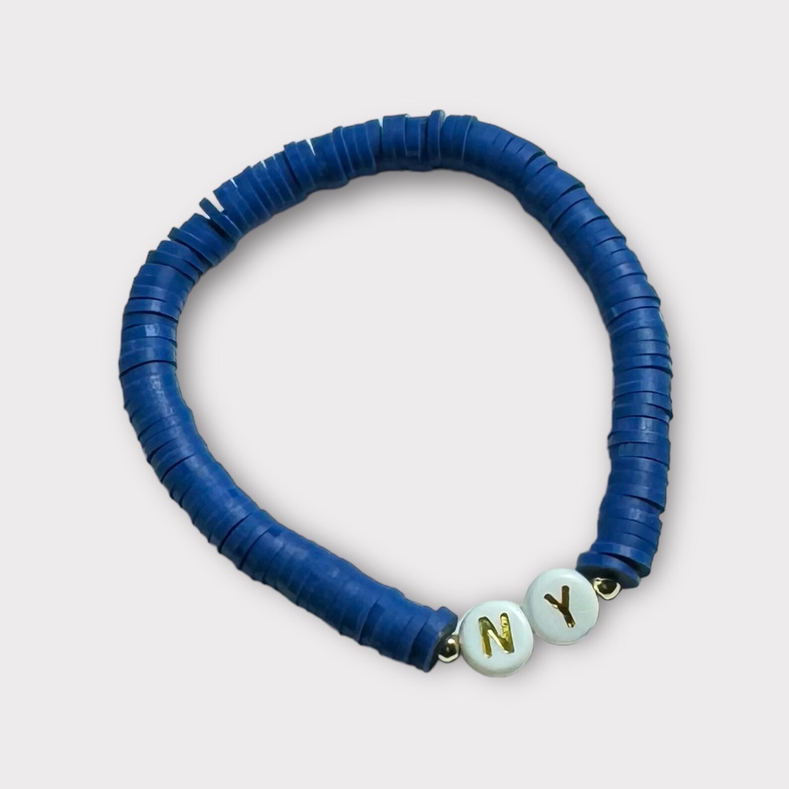 Custom New York METS Baseball Bracelet Stack Stretchy Beaded Bracelets ...