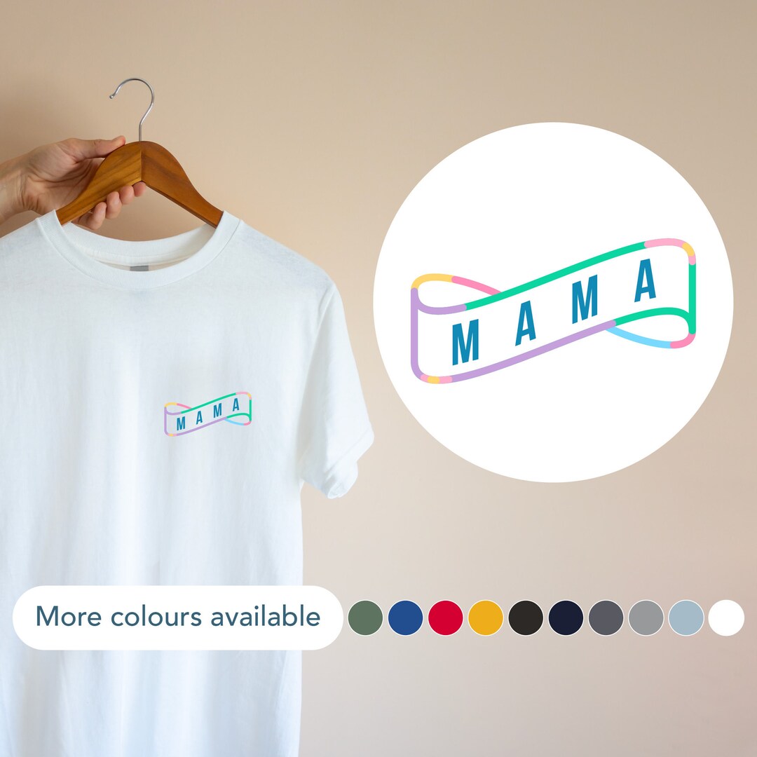 Mama Minimalist Pocket Design T-shirt / Rainbow Mom Shirt / Gift for ...