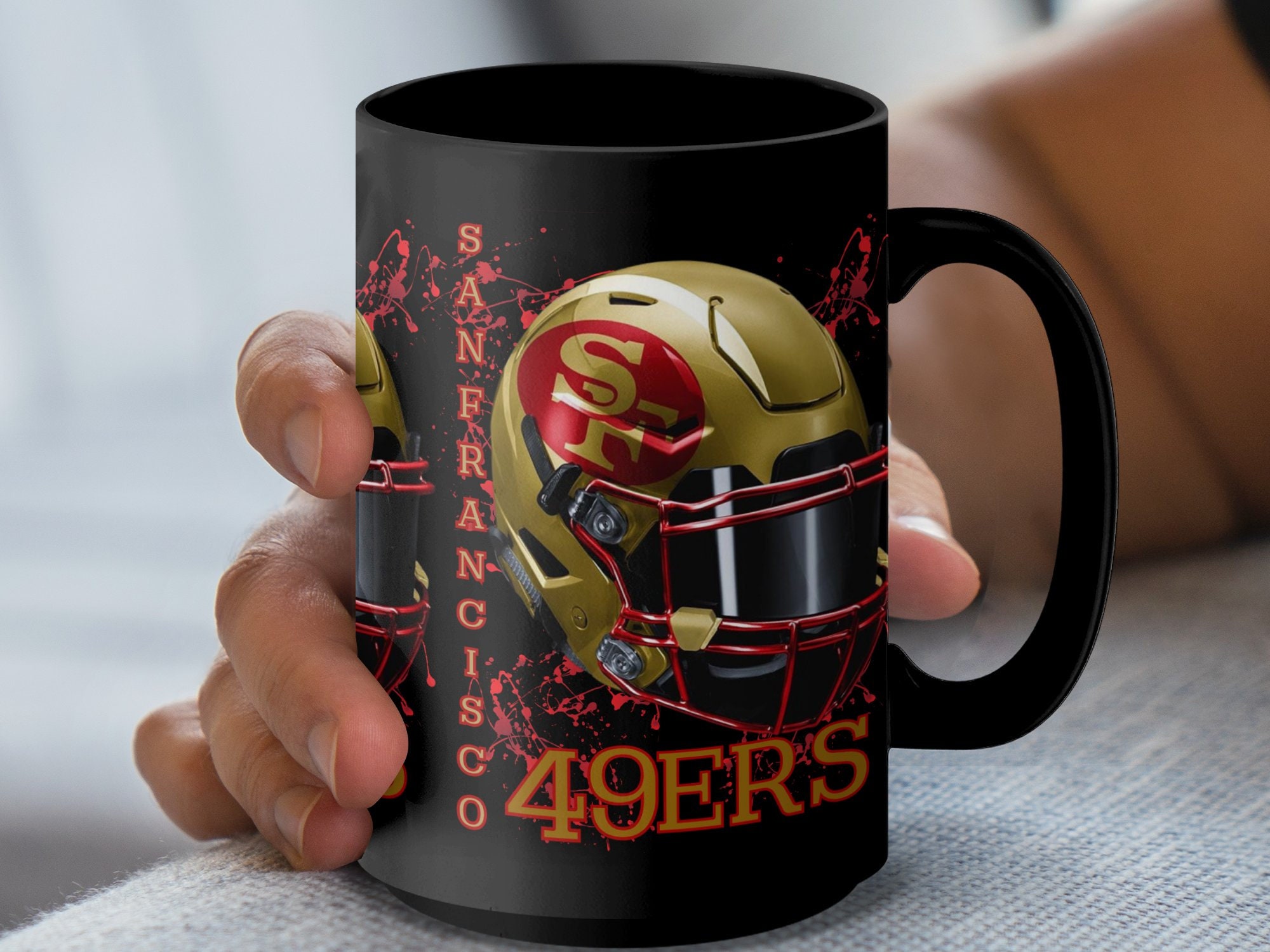 49ers-pro Football Team Mugs, Helmet Iconic Designs, Vintage Coffee Mug ...
