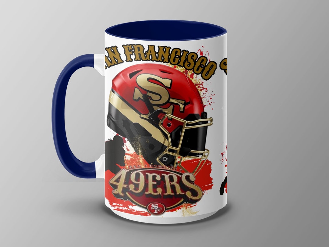 49ers-pro Football Team Mugs, Helmet Iconic Designs, Vintage Coffee Mug ...