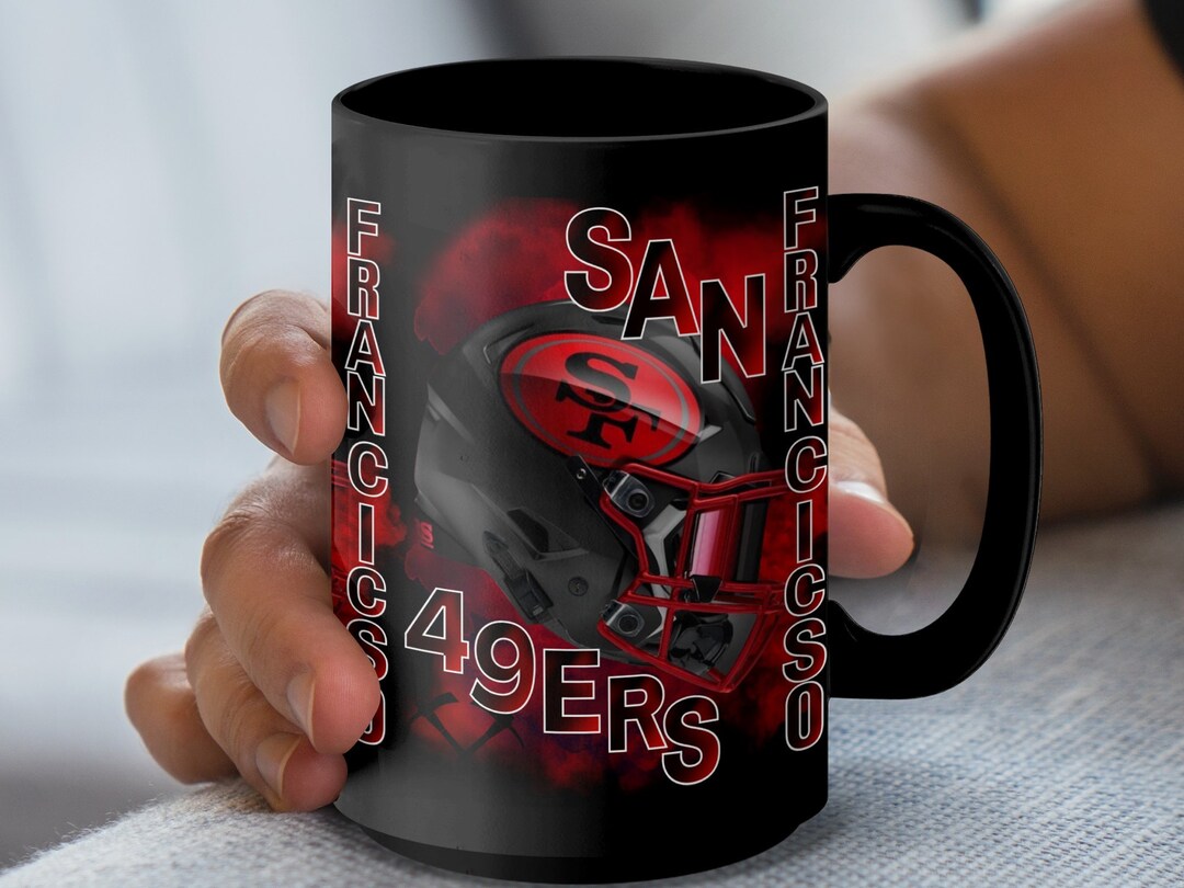 49ers-pro Football Team Mugs, Helmet Iconic Designs, Vintage Coffee Mug ...