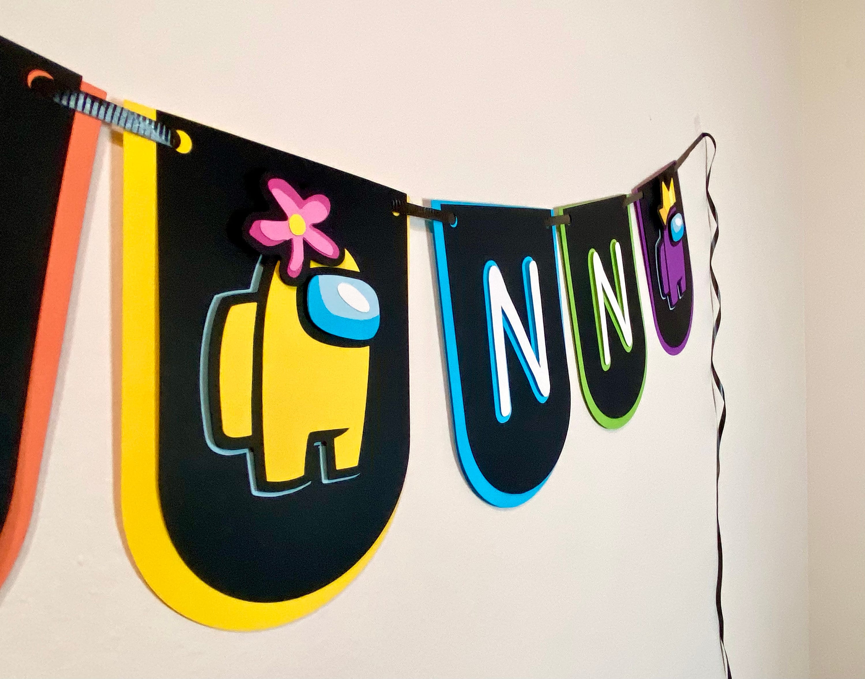 Personalized Among Us Paper Birthday Banner - Etsy