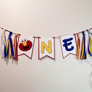 Elmo Birthday Banner - Etsy