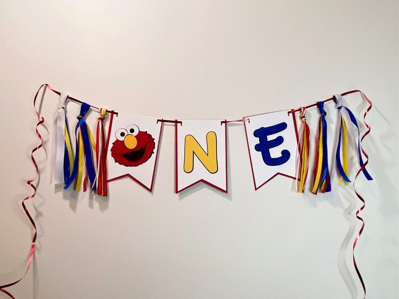 Elmo Birthday Banner - Etsy