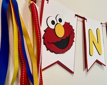 Elmo Banner, Elmo High Chair Banner, I Am 1, Sesame Street, Elmo ...