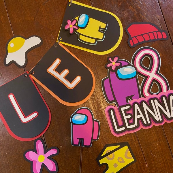 Among Us Birthday Banner - Etsy