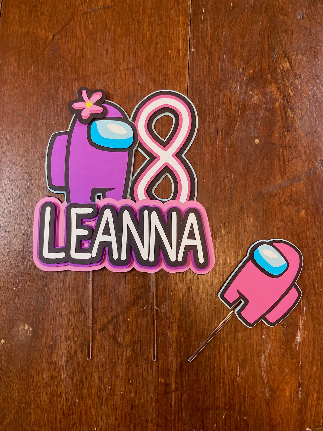 Personalized Among Us Cake Toppers - Etsy