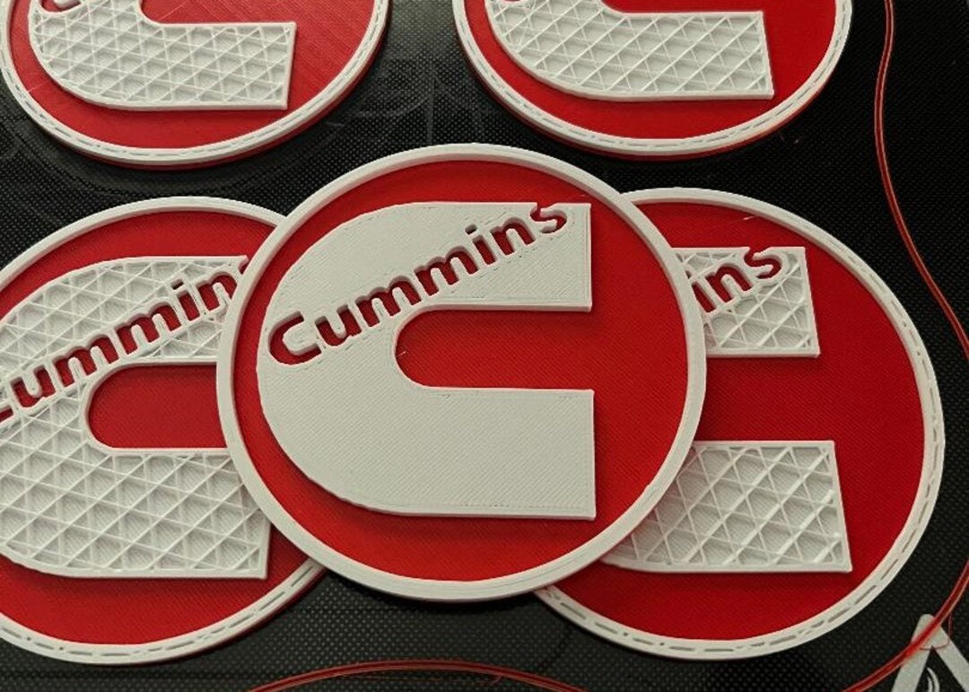 Cummins Coaster Wall Art Tool Box Badge Print to Size. - Etsy