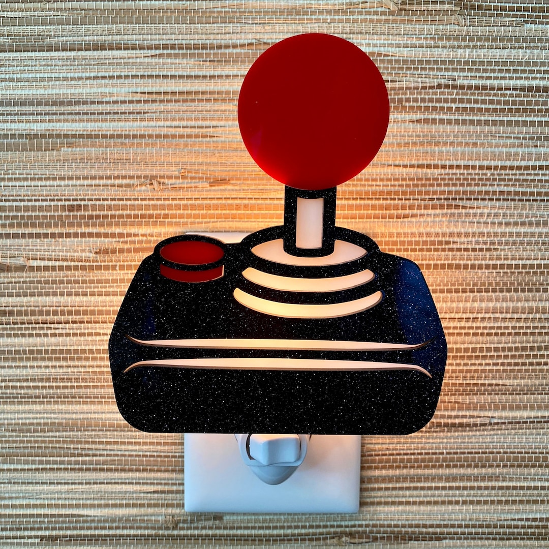 3D Retro "joystick" Night Light | Nostalgic Video Games | Pac-man ...