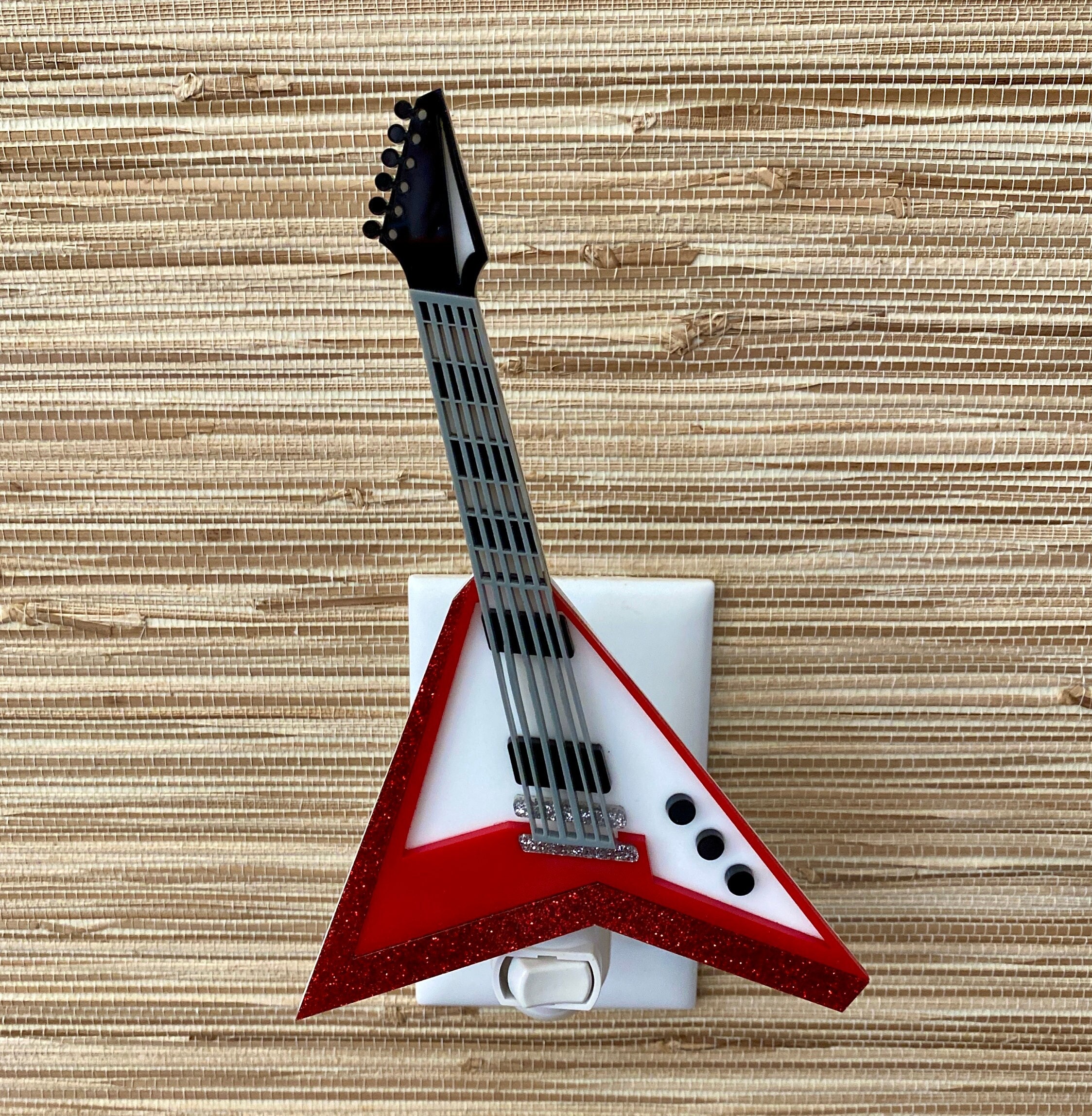 3D Handcrafted "electric Guitar" Night Light | Musical Instrument ...