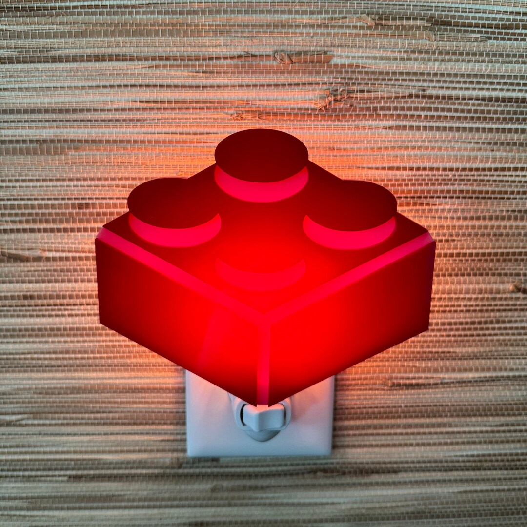 3D Classic building Brick Night Light Lego-inspired Nostalgic Toys Play ...