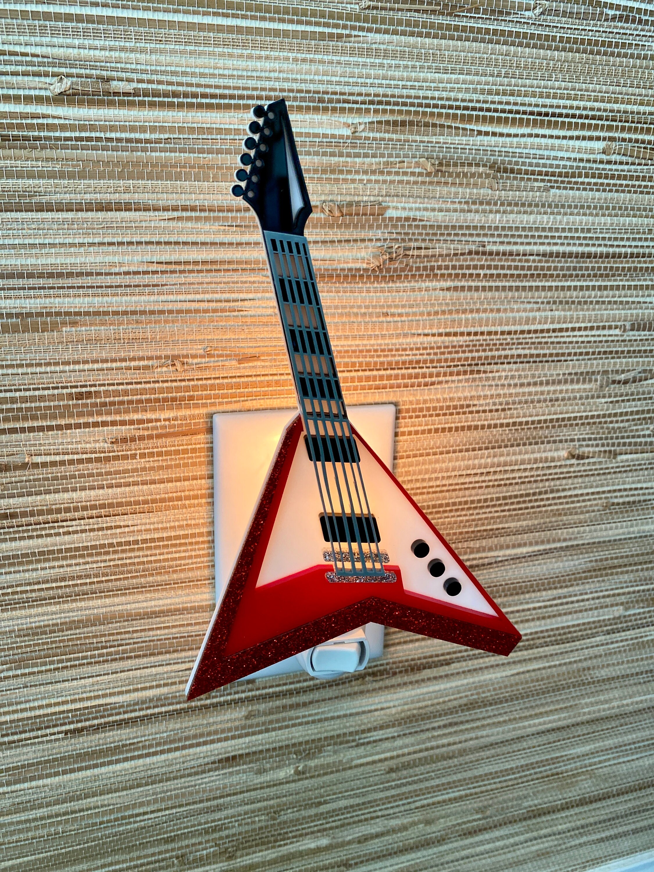 3D Handcrafted "electric Guitar" Night Light | Musical Instrument ...