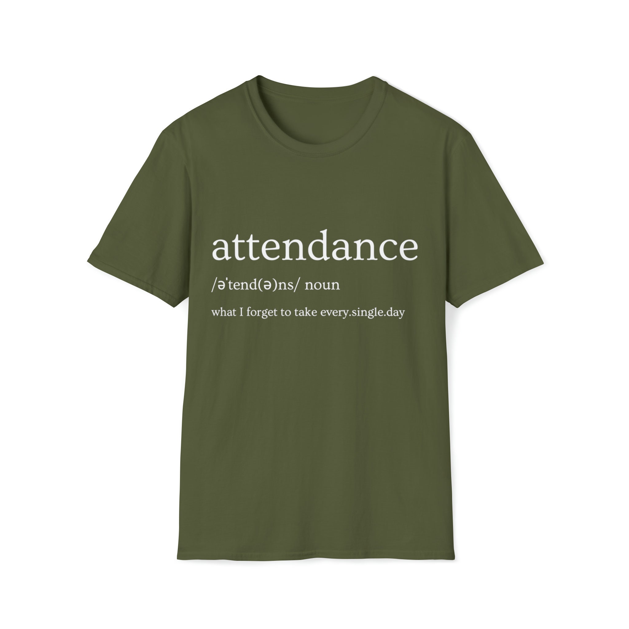 Attendance White Lettering - Etsy