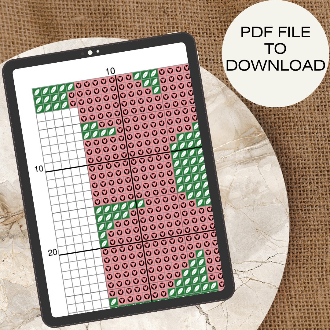 Letter L, Cross Stitch Alphabet Pattern, Floral Monogram, Counted Cross ...