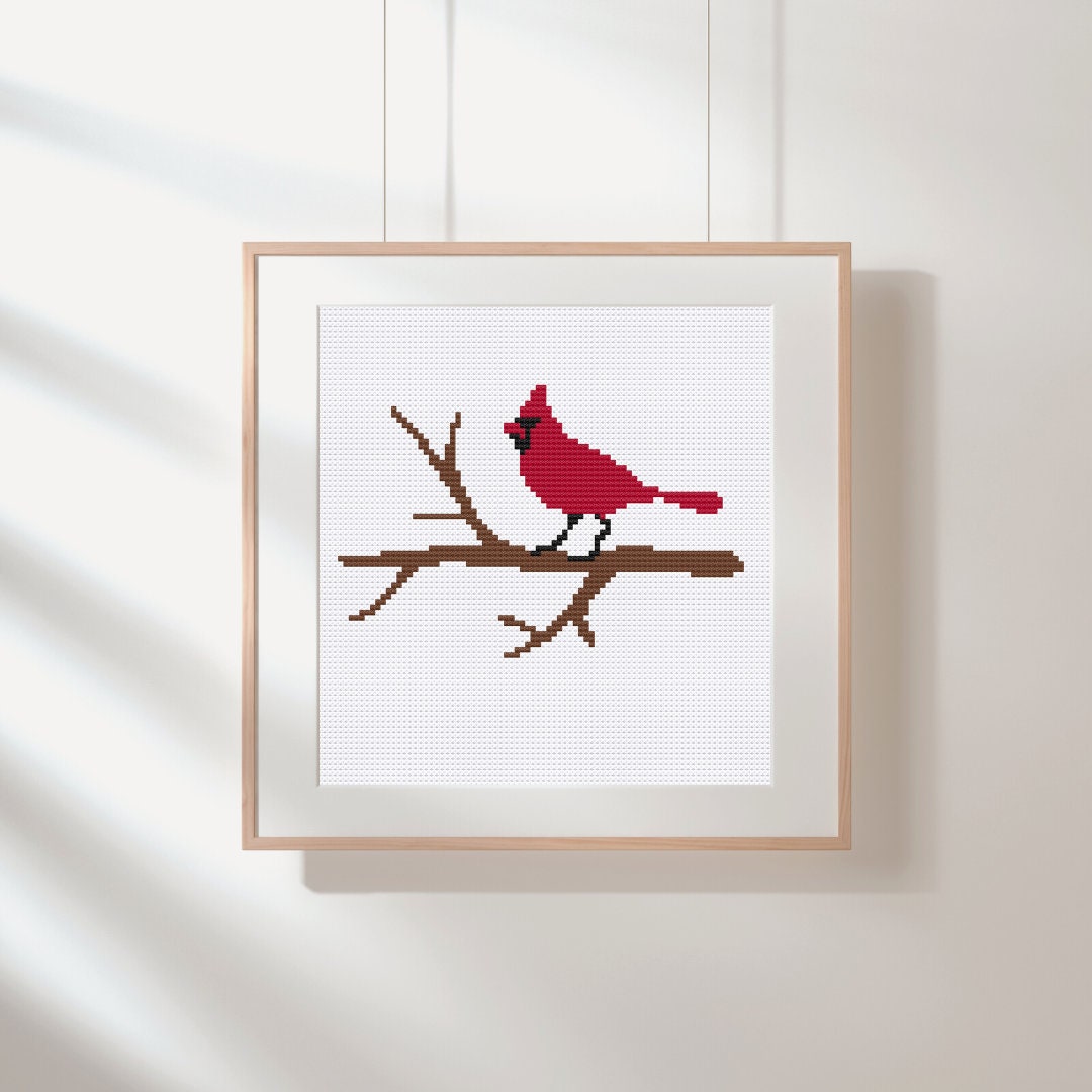 Northern Cardinal Cross Stitch, Pattern, Visitor From Heaven, Cardinal ...
